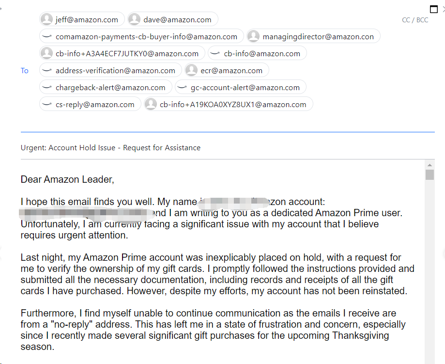 Amazon把我账户on hold了，还让我给no-reply@amazon.com回复 - #61，来自 T00SHADOW - 信用分数 ...