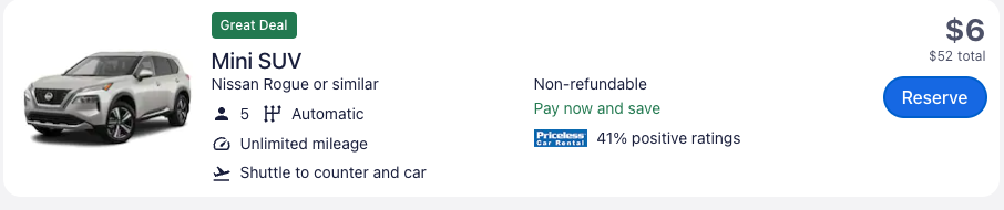 Mini SUV 6刀每天靠谱吗 - 租车 - 美卡论坛