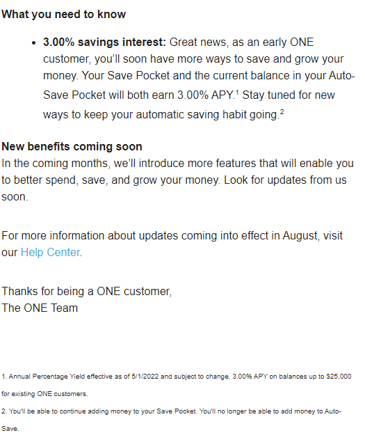 One Finance直接saving 3%啦 - 银行账户 - 美卡论坛