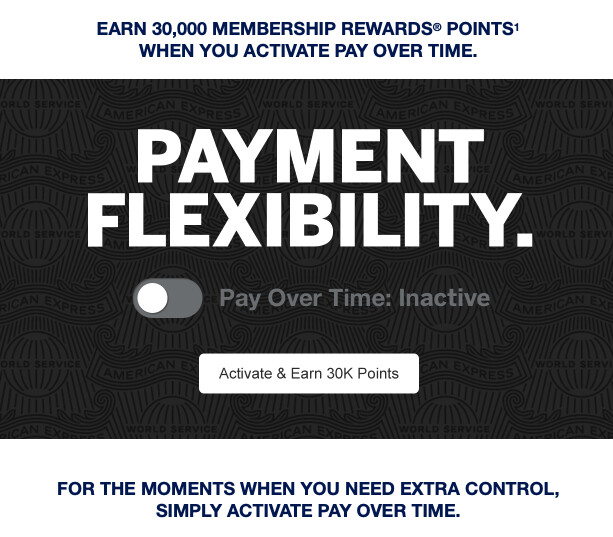 Amex pay over time - 信用卡 - 美卡论坛