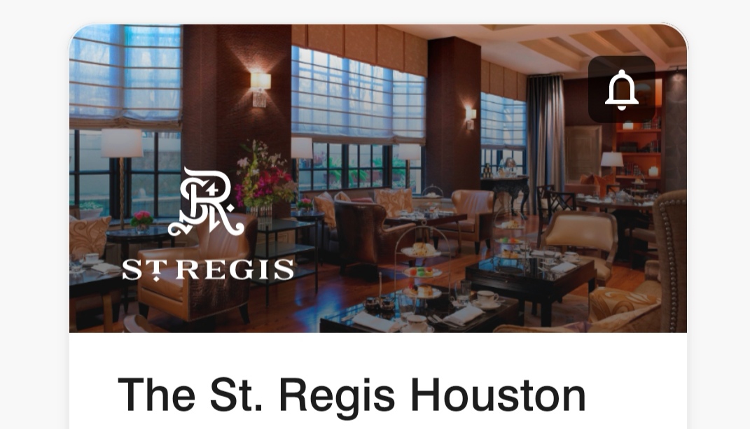St Regis Houston - 酒店常旅客 - 美卡论坛