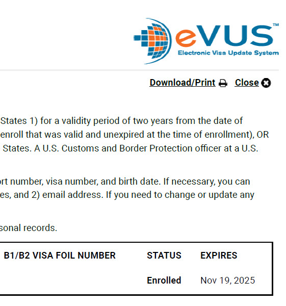 关于签证停留期限和eVUS的问题 - 签证与身份（美国） - 美卡论坛