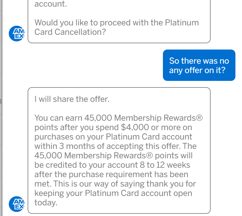 大家amex要到啥好的retention offer了吗 - #2039，来自 huangmichael - 信用卡 - 美卡论坛