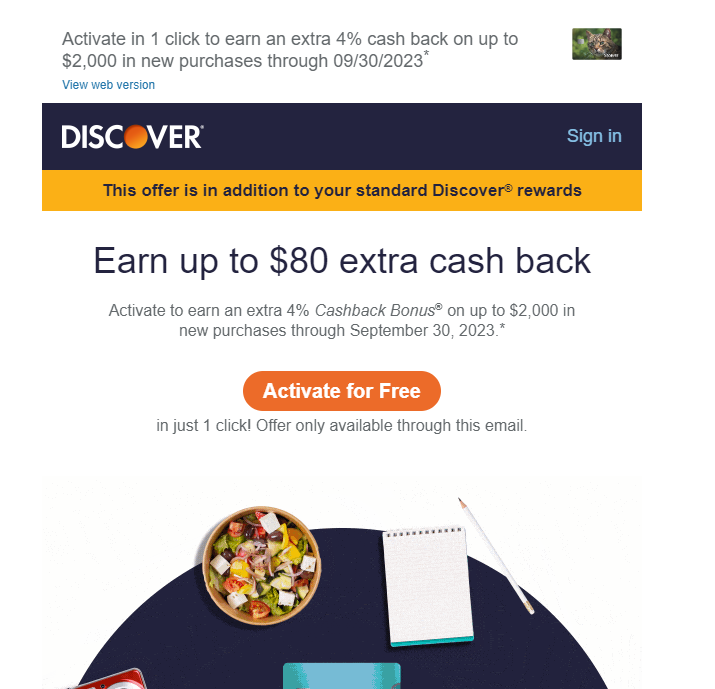 Discover最新offer - 信用卡 - 美卡论坛