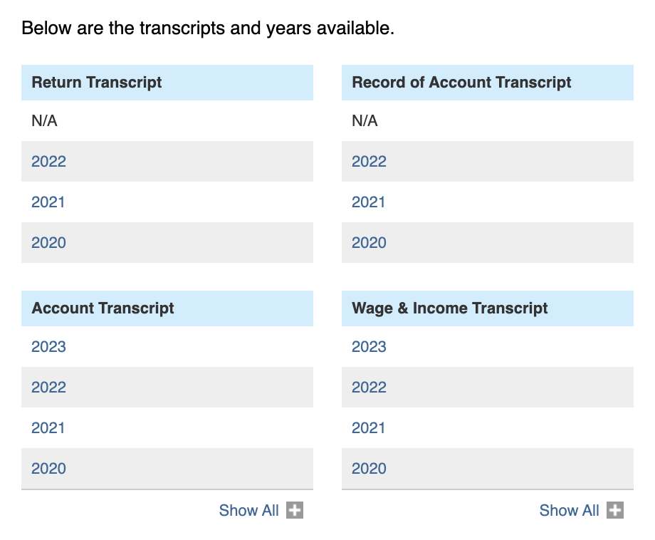 下载IRS transcript的步骤 - 税务 - 美卡论坛