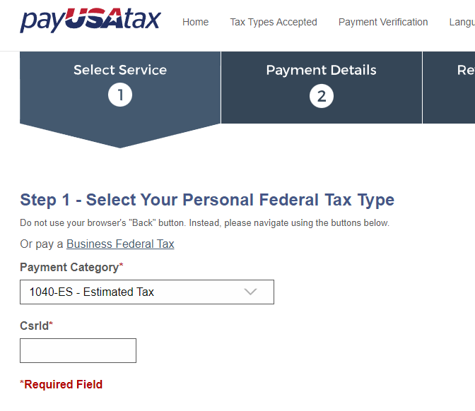 payusatax.com上面的CsrId是个啥 (IT bug?) - 税务 - 美卡论坛