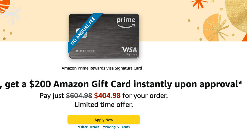 Amazon Chase Prime card $200 offer - 信用卡 - 美卡论坛