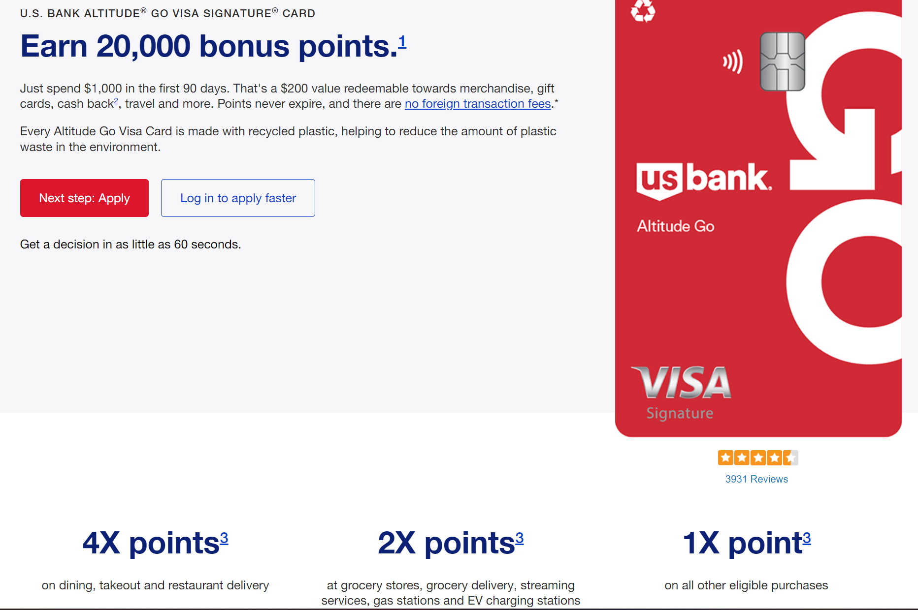 US Bank Altitude Go 3X是哪来的 - 玩卡 - 美卡论坛