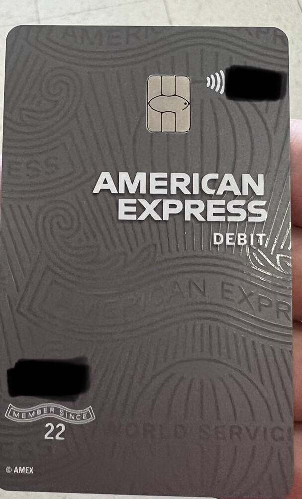 Amex debit card - 玩卡 - 美卡论坛
