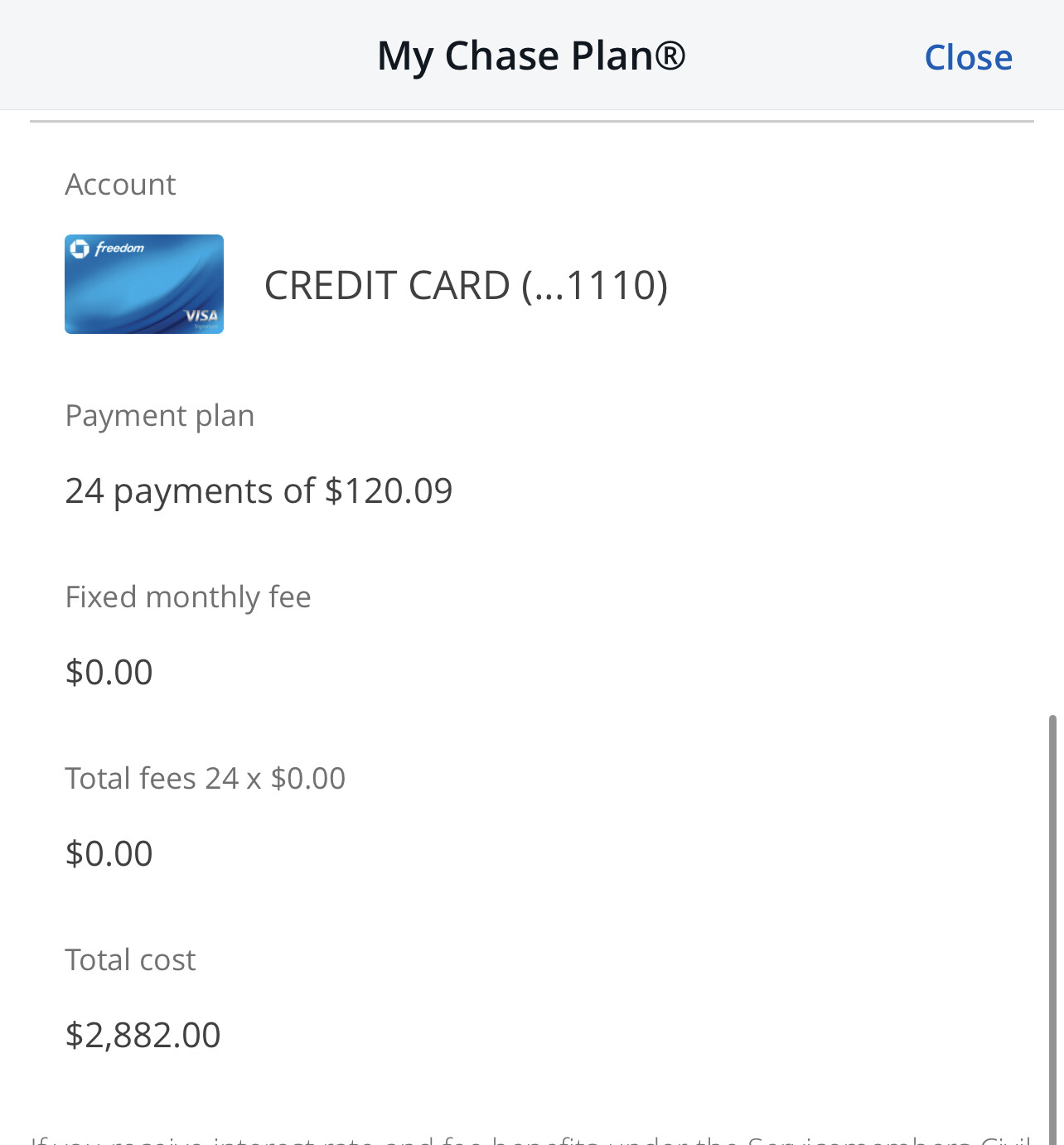 chase my chase plan 可以免息免手续费分期还钱 - 信用卡 - 美卡论坛