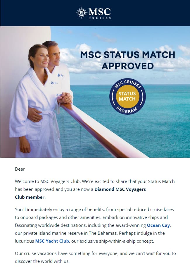【DP汇总】MSC 邮轮status match 付赠【不完全】指南 - 旅行 - 美卡论坛