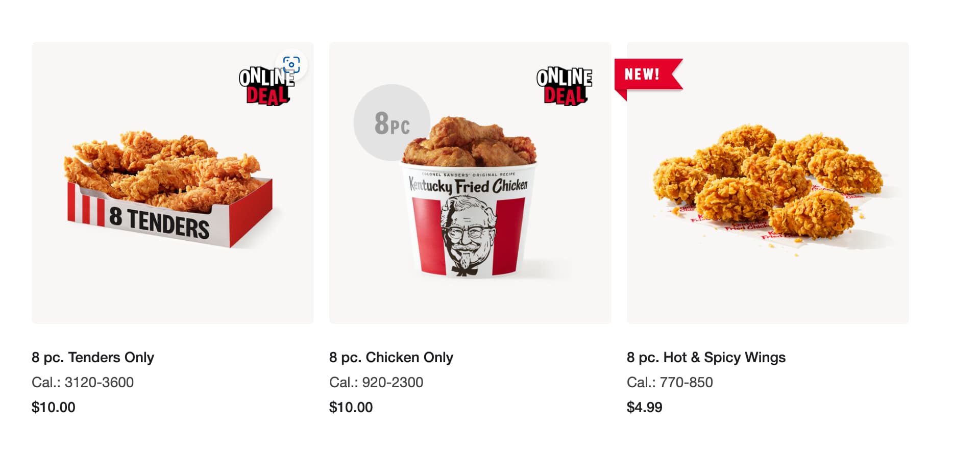 KFC 8pc Chicken $10, 8pc Wing $5。炸鸡爱好者可冲 - 吃货 - 美卡论坛