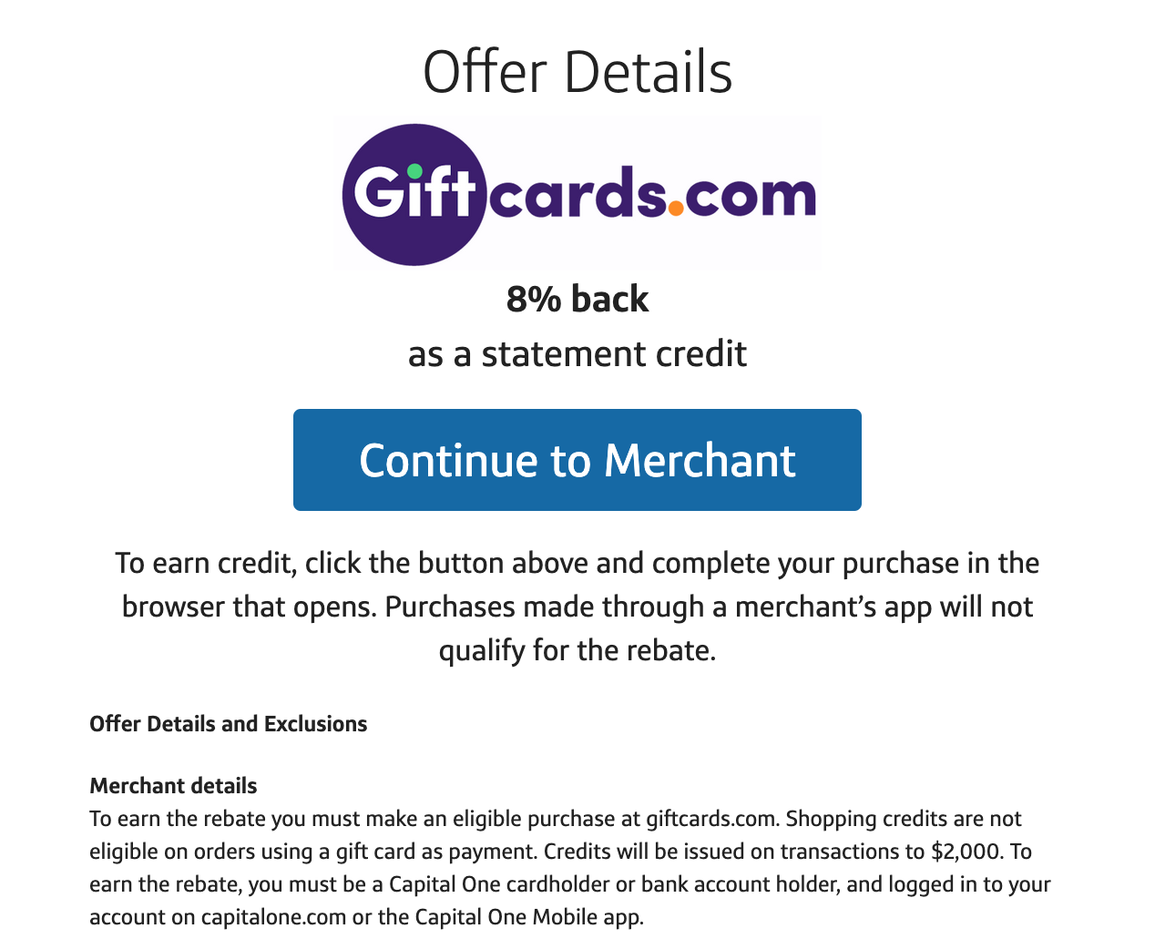 Giftcards.com: $100 eVGC送$10GC【11/29 GOBBLE】【Chase offer&Q4 Paypal ...