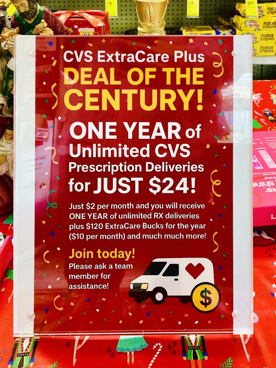 [11/27-12/31] CVS ExtraCare Plus® 年付会员半价 仅需$24 [In Store Only] - 败家 - 美卡论坛
