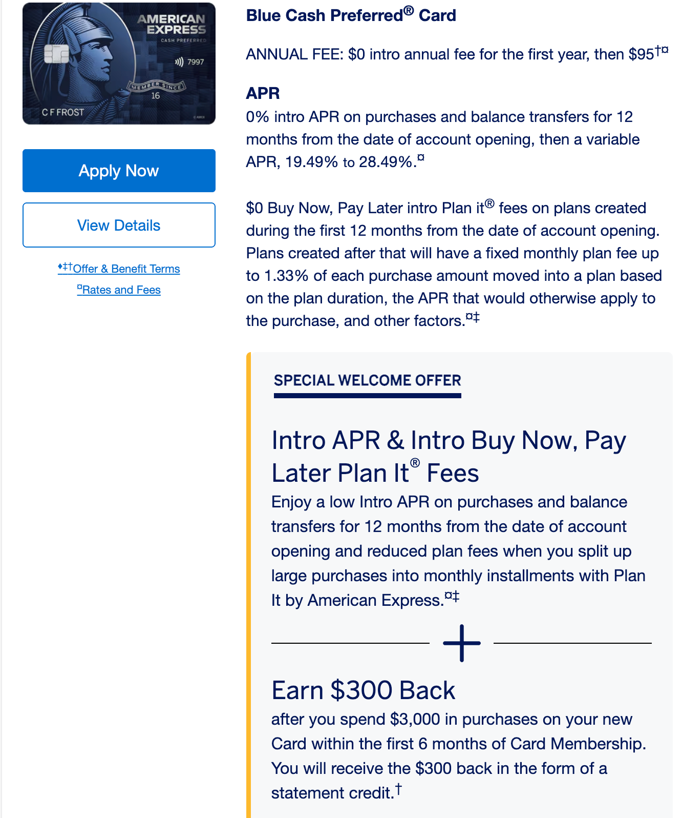 Blue Cash Everyday 新offer？ - 玩卡 - 美卡论坛