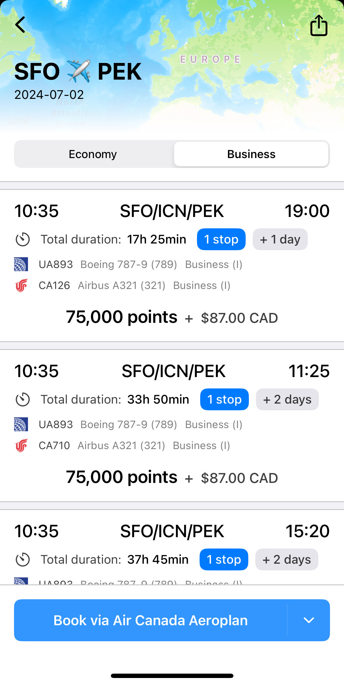 暑期回国机票 SFO to PEK - 旅行 - 美卡论坛
