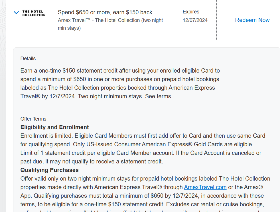 Amex THC 住三付二可以和650-150的offer叠加吗 - 旅行 - 美卡论坛