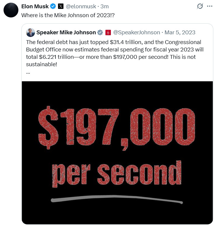 马斯克怒喷 One Big Beautiful Bill；正式开撕 Trump (弹劾川普) - #396，来自 duckspeak - 社会 ...