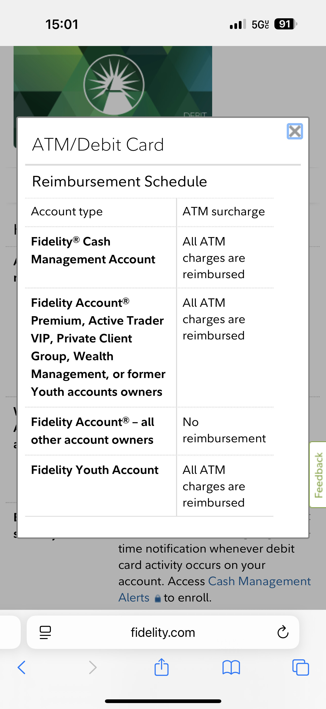 Fidelity debit card atm fee，不讲武德？ - 玩卡 - 美卡论坛