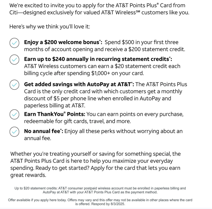 citi att 新卡发布：Citi AT&T Points Plus Card - 玩卡 - 美卡论坛