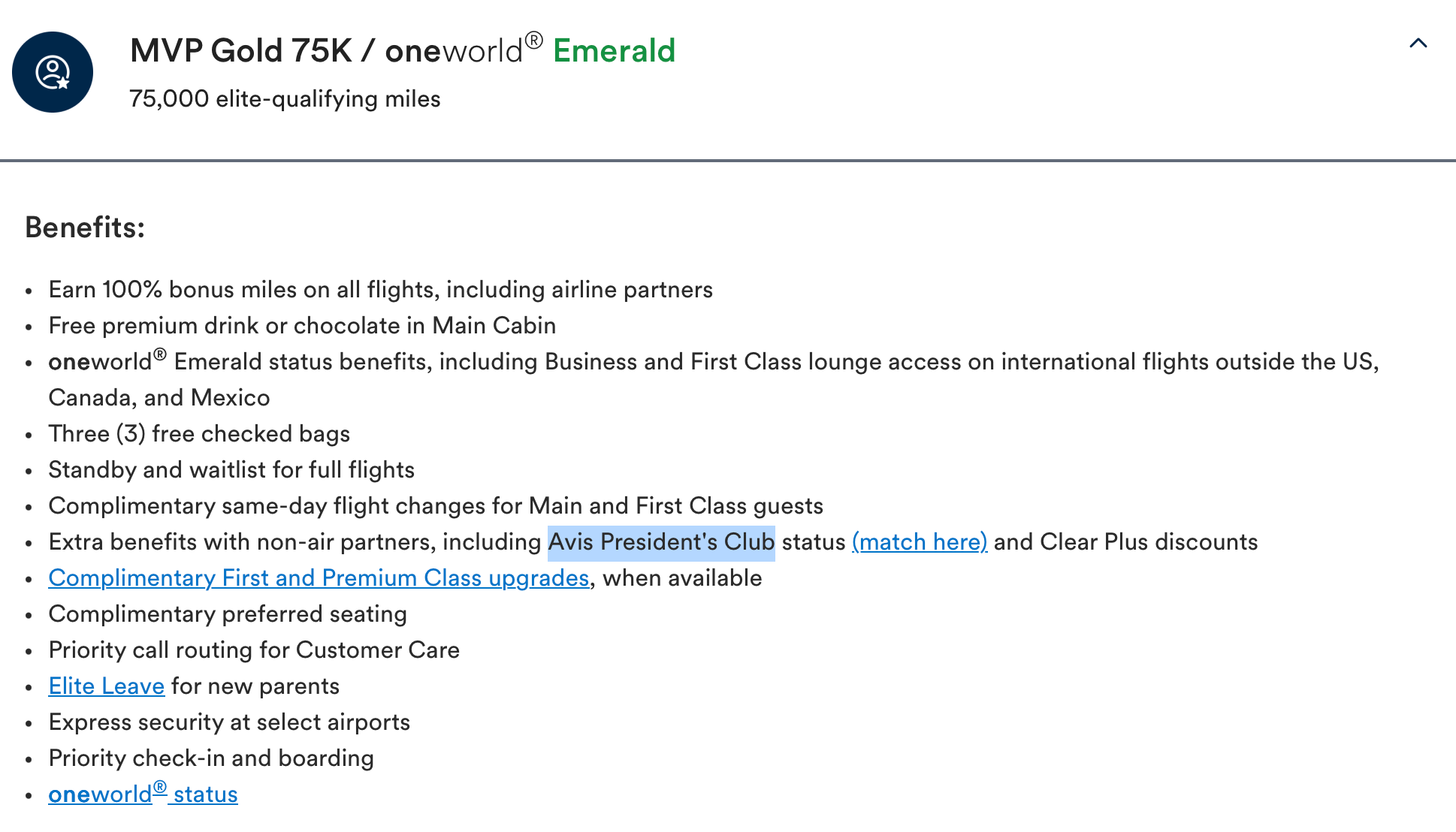 Avis Status match DP (from aspire) - 租车 - 美卡论坛