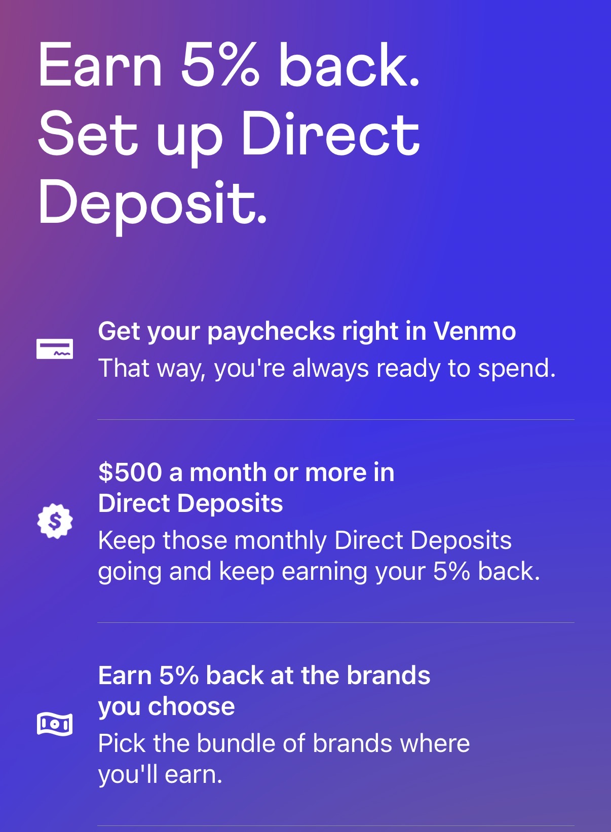 Venmo Stash Debit 5% Cashback at Walmart [alive] or Target or Amazon ...