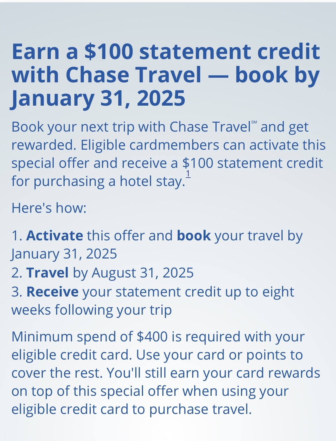 Chase Travel (My Bonus & Chase Offers) Spend $400-500 Get 10-20k UR or ...